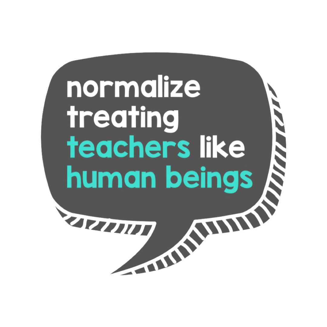 Normalize Treating Teachers Like Humans Sticker – Ordinary to ...
